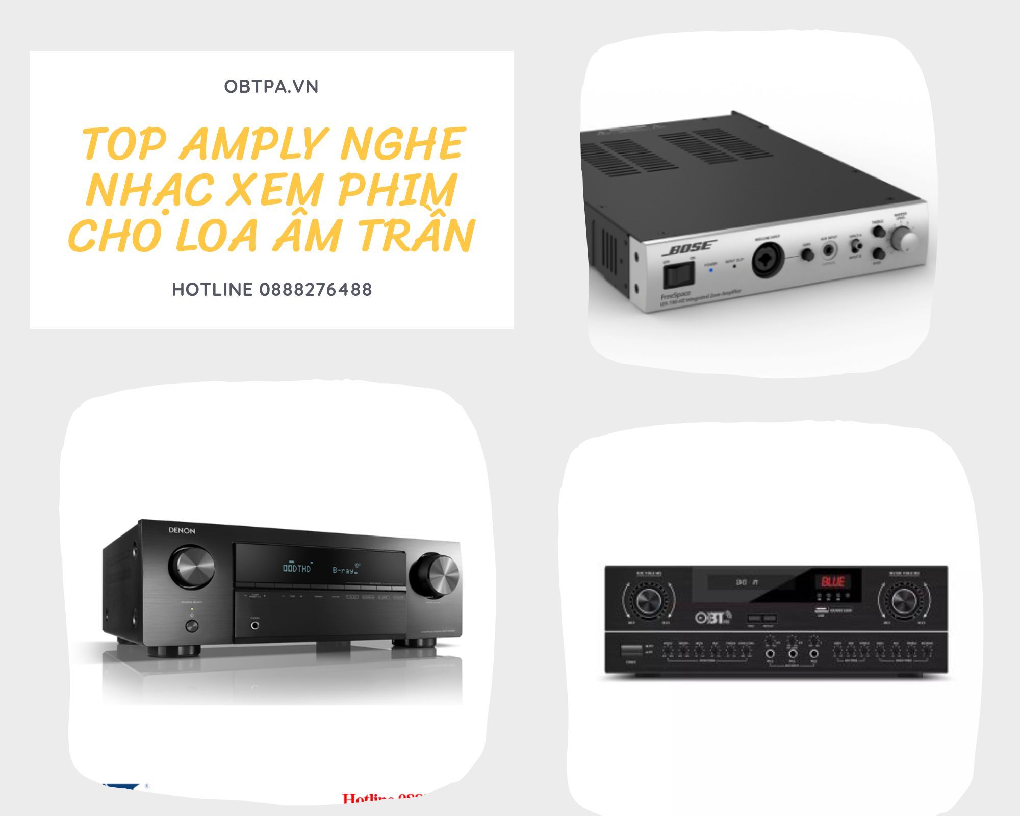 Top amply nghe nhạc xem phim cho loa âm trần