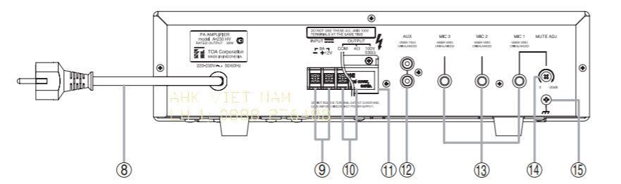 Amply Toa A-230 HV chính hãng