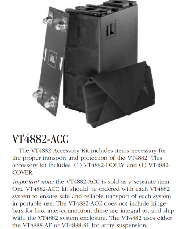 Loa JBL VT4882 siêu trầm array chính hãng