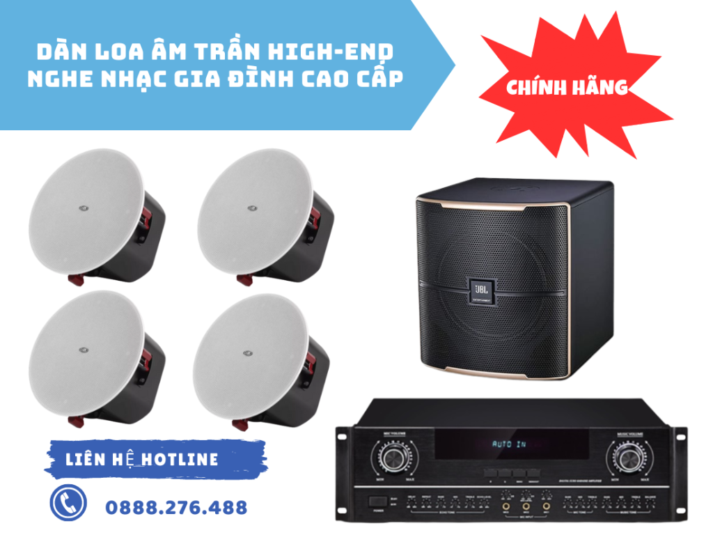 Dàn loa âm trần High-end nghe nhạc gia đình cao cấp